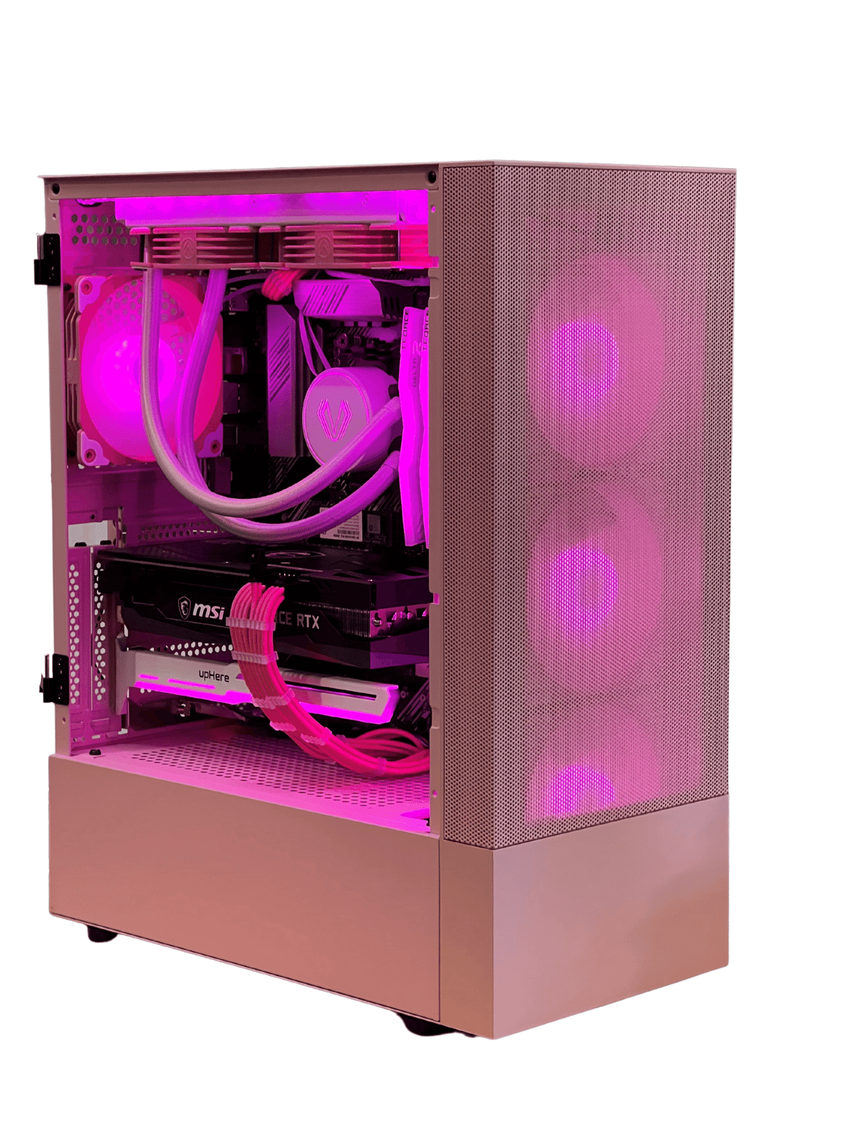 Gaming PC PINK AMD Ryzen 5 5600X RTX 3060Ti — Le Panier Techno